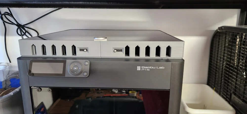 BambuLab P1S Lid Riser with Vents by Jonathan Beaudoin - MakerWorld