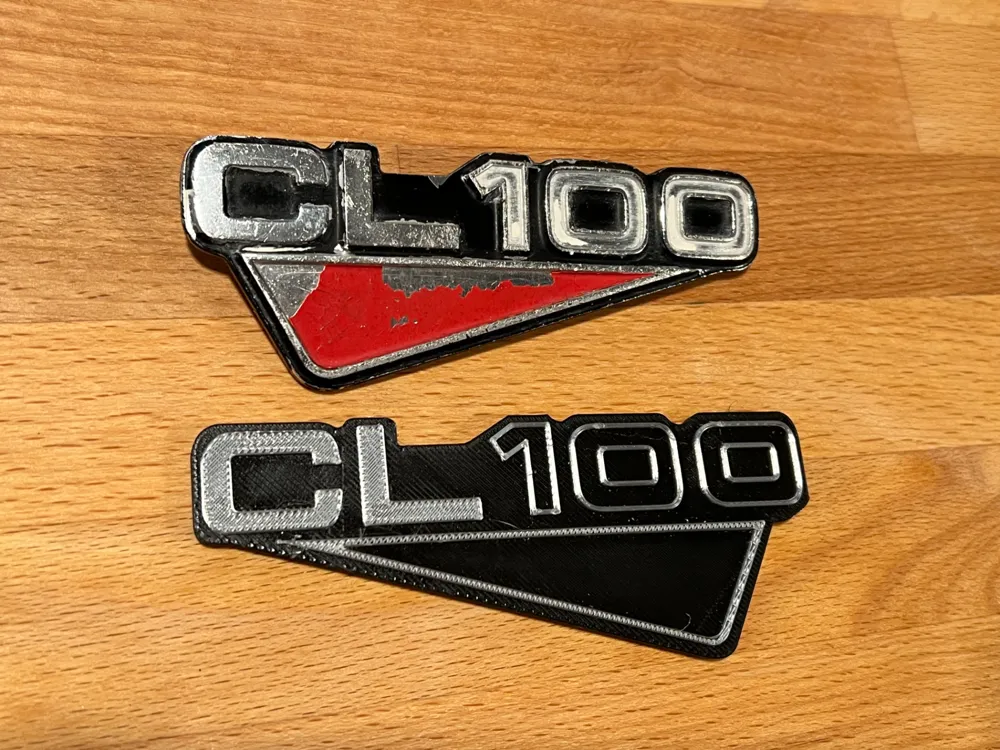 Honda CL100 Side Badges by thedigitalslacker - MakerWorld