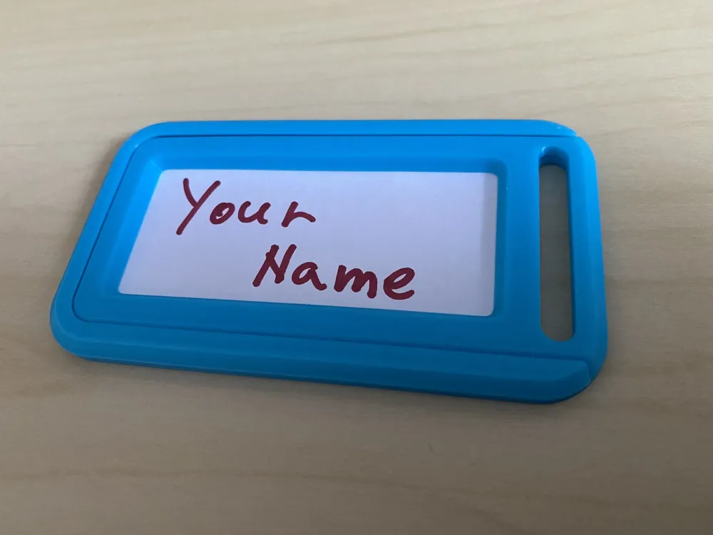 Baggage Name Tag (travel) by tomas.kuchler - MakerWorld