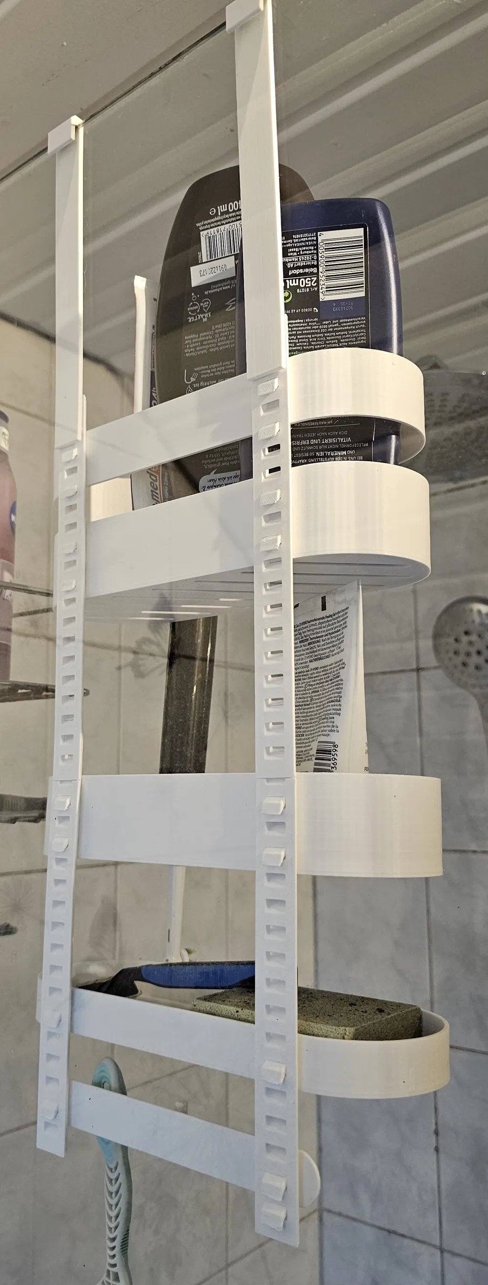 Complete customizeable and interchangeable shower/bath shelf system. by ...