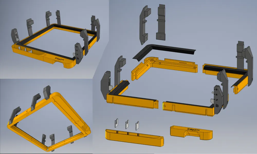 LED Glass Raiser with AMS Stilts and QuickVent by KG3Dee - MakerWorld