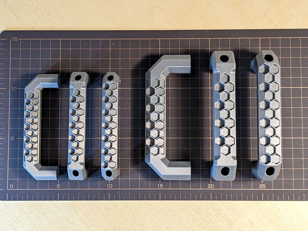 Hex Pattern Handle Collection by BaGooN - MakerWorld