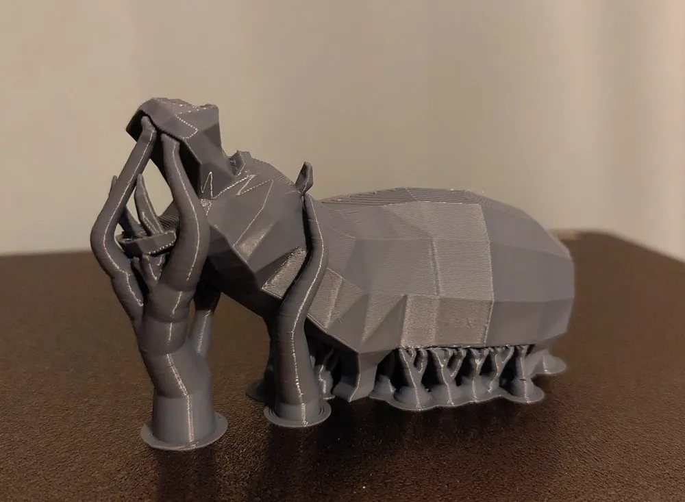 Low Poly Hippopotamus by monkeyzav - MakerWorld