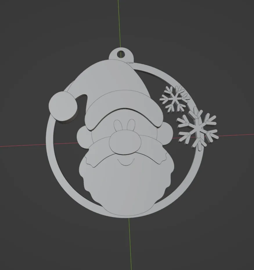 Santa Ornament by monkeyzav - MakerWorld