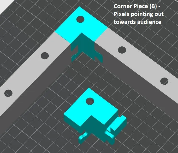 Pixel Bracket / Frame for WS281x Pixels - Free 3D Print Model - MakerWorld