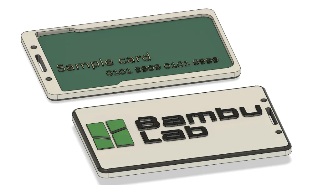 Card holder - Bambu Lab design inspired by frenkees MakerWorld ...