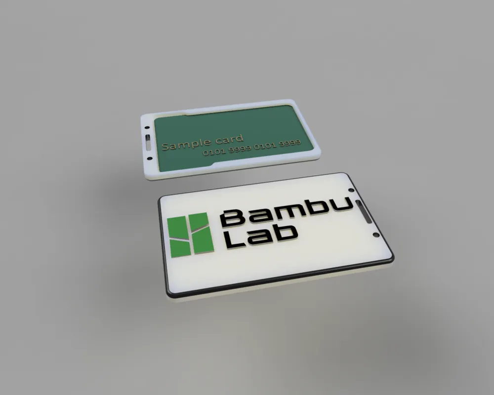 Card holder - Bambu Lab design inspired by frenkees MakerWorld ...
