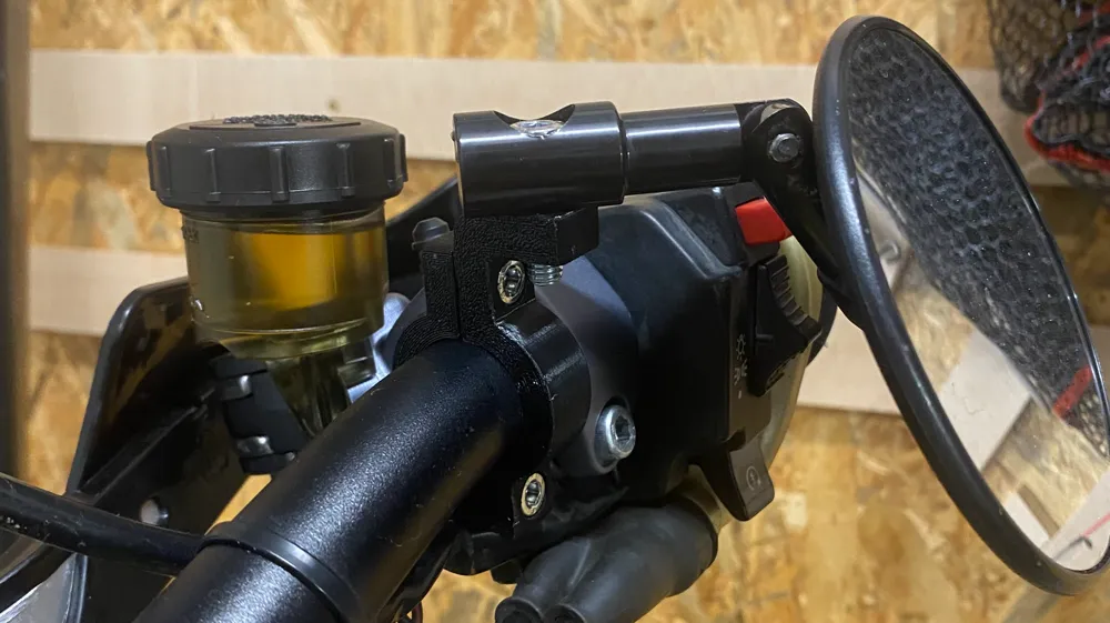 Mirror Handlebar Mount 22mm, Shin Yo, Supermoto, DRZ, SMC by yan_thu ...