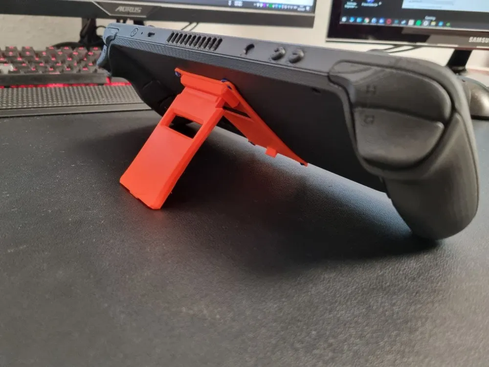 Foldable kickstand for Steam Deck - print in place by Dayrusher ...