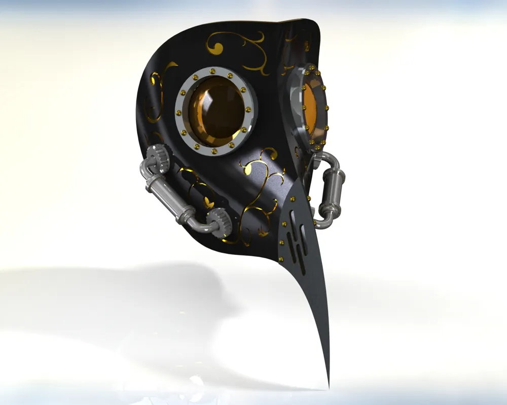 PLAGUE DOCTOR MASK by 3DXAV - MakerWorld