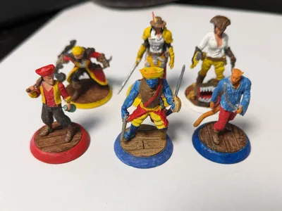 DnD miniatures Pirates and Sailors Remixed by Darkwing - MakerWorld