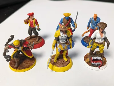 DnD miniatures Pirates and Sailors Remixed by Darkwing - MakerWorld