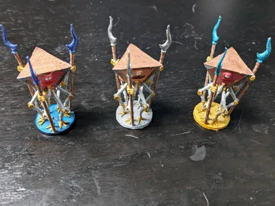 Modron collection dnd miniatures Pentadrone, Quadrone, Tridrone ...