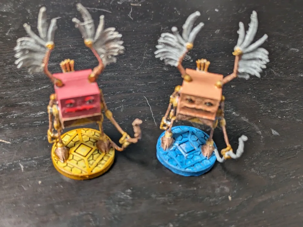 Modron collection dnd miniatures Pentadrone, Quadrone, Tridrone ...