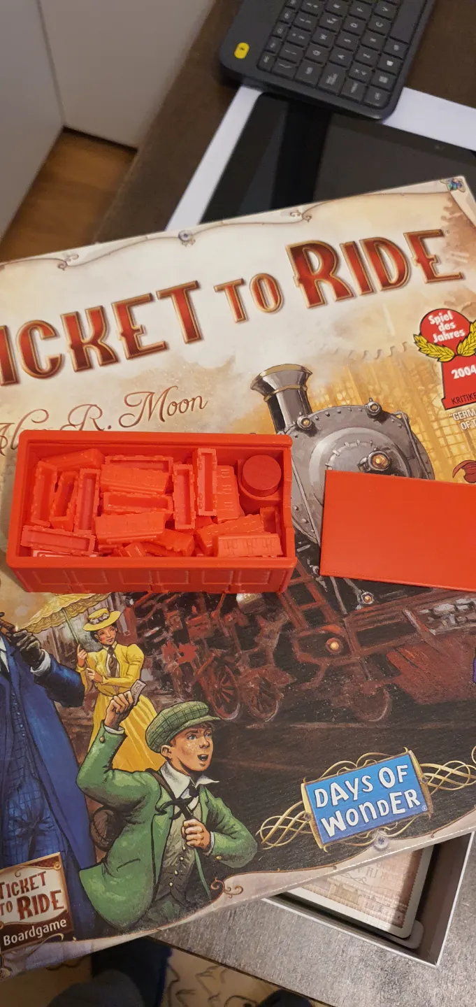 Ticket To Ride Trains box by MAT-MadCreations - MakerWorld