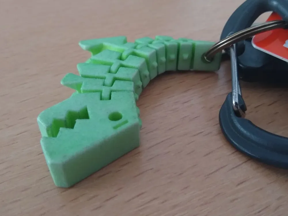 Flexi Rex key chain Remixed by 3D Funny - MakerWorld