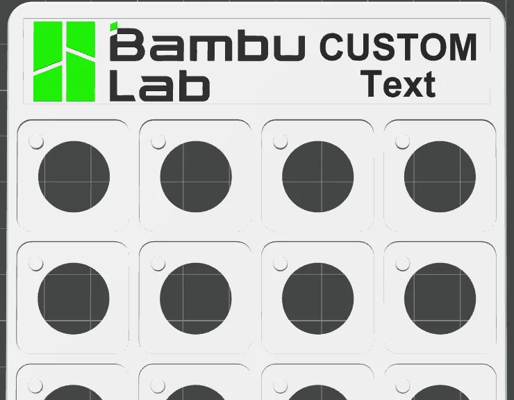 Bambu Lab Filament Swatch Board 5x4 Labeled by platini76 MakerWorld ...