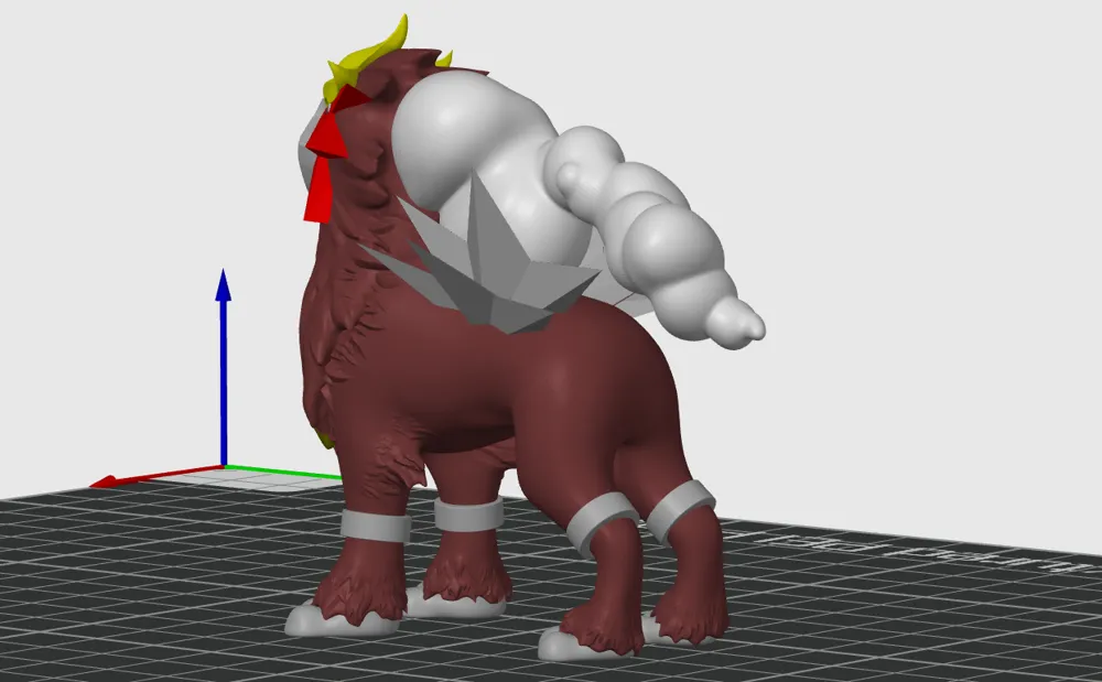 Multicolor Entei 6 colors Pokémon Remixed by Lucky boi - MakerWorld