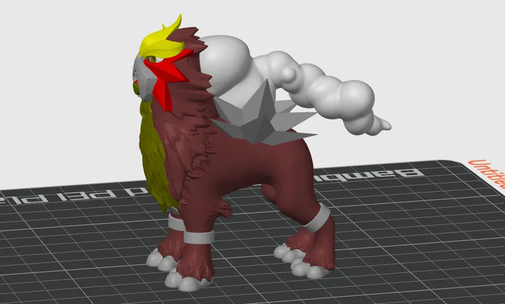 Multicolor Entei 6 colors Pokémon Remixed by Lucky boi - MakerWorld