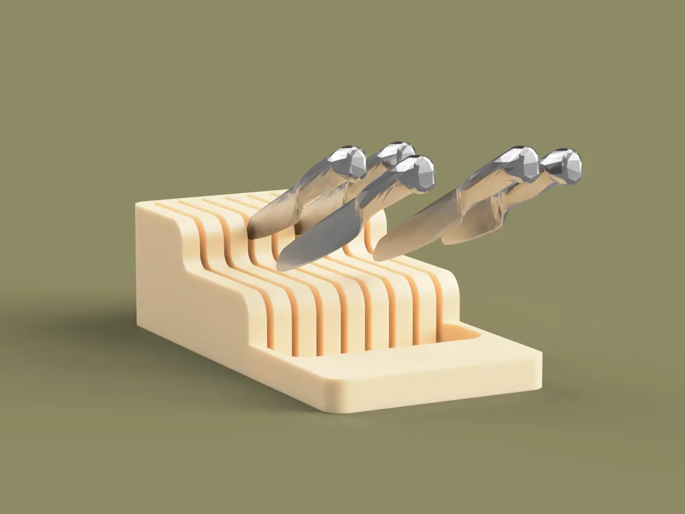 Knife organizer by mlodybukMakerWorld: Download Free 3D Models
