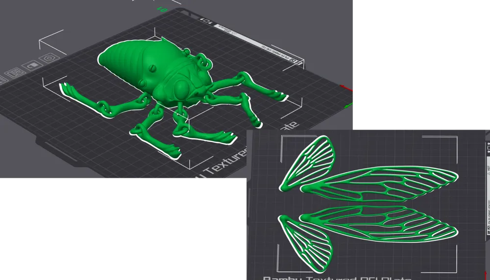 Articulated Bug - Body and Wings by 3D_ADHD - MakerWorld
