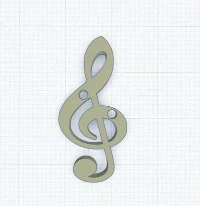 Treble clef by KAJIK - MakerWorld