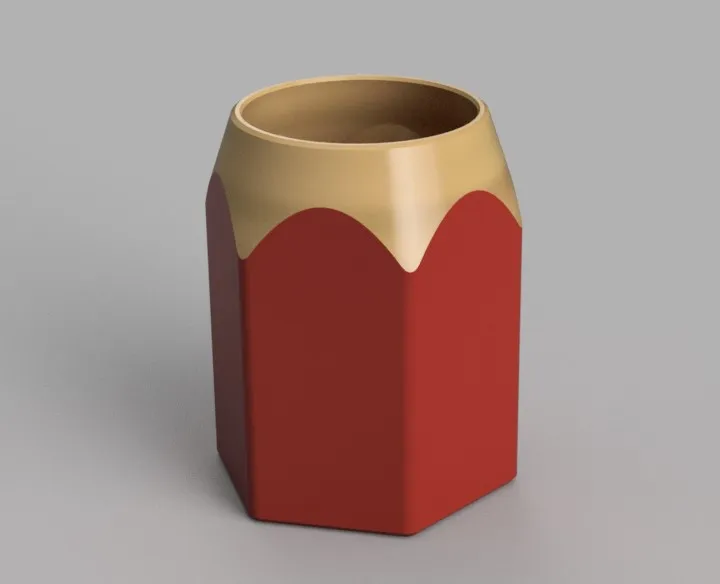 Simple two part pencil holder. by bruno.galam MakerWorld: Download Free ...