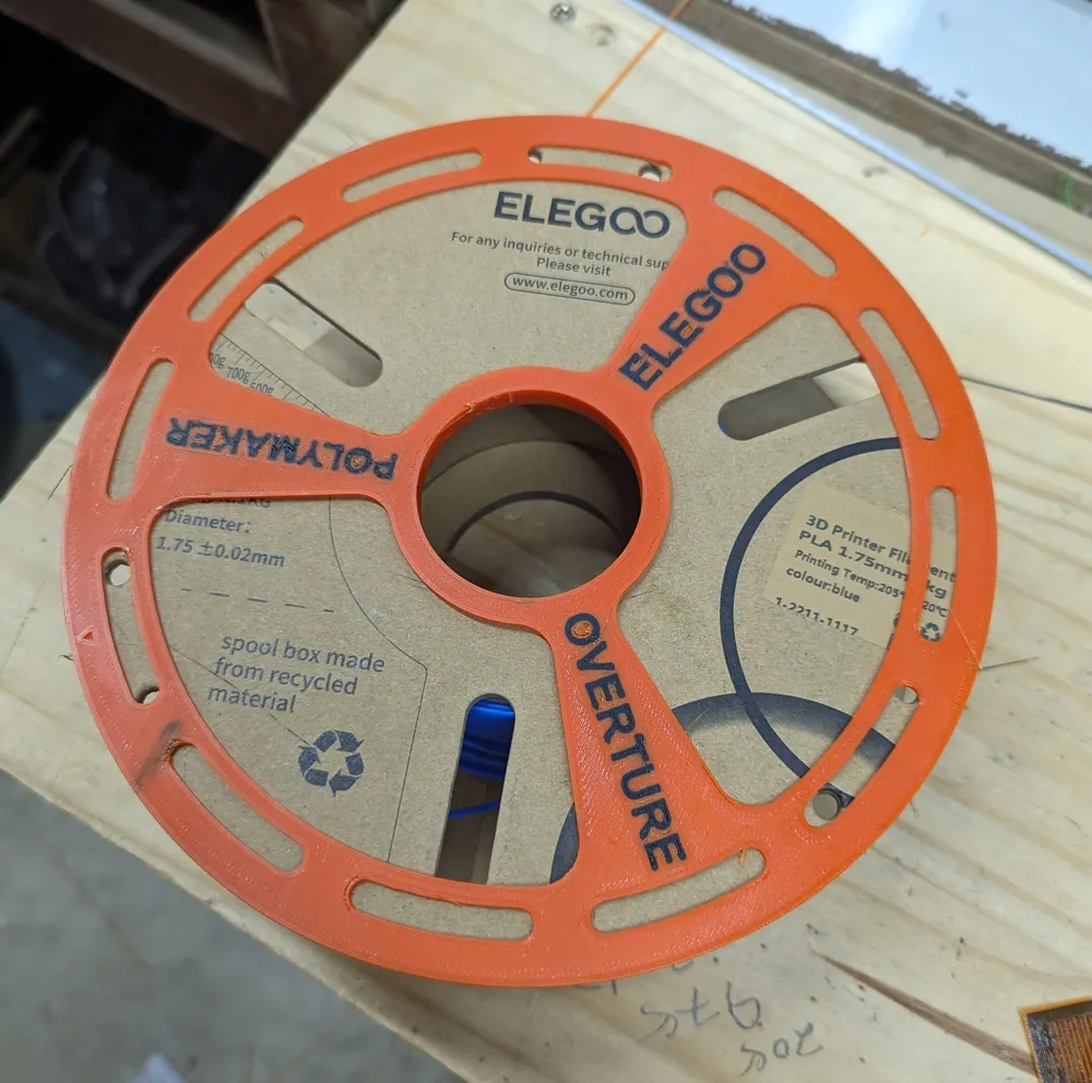 Overture, Elegoo, and Polymaker Spool Adapter Remixed by smittyrn ...