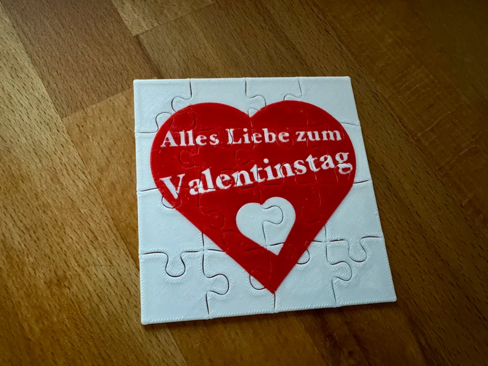 Puzzle "Alles Liebe zum Valentinstag" by NeoBlack - MakerWorld