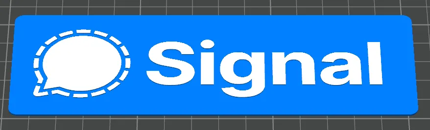 Signal Messenger Logo by Achimque - MakerWorld
