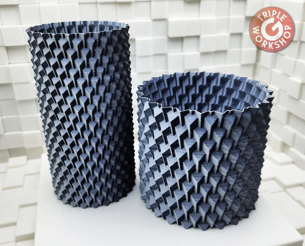 2-Point Perspective Spiral Vases by TripleGWorkshop - MakerWorld