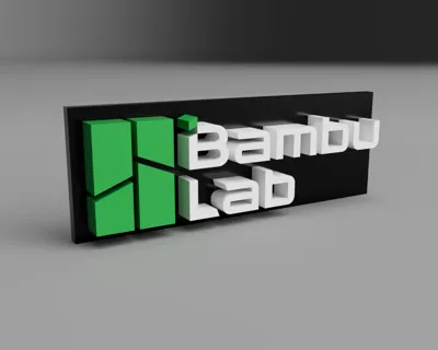 Bambu Lab logo 3D rounded corner rectangle by 3Dacores - MakerWorld