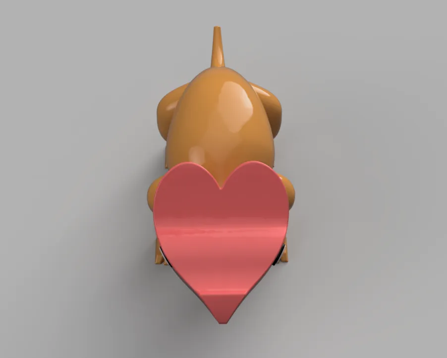 Triceratops-Heart-Shaped by Chipotle - MakerWorld