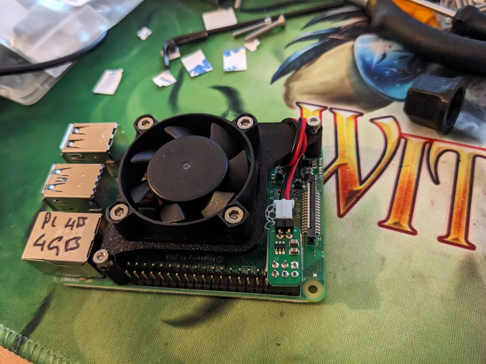 Raspberry Pi 4B Fan holder by Dee Ghoti - MakerWorld