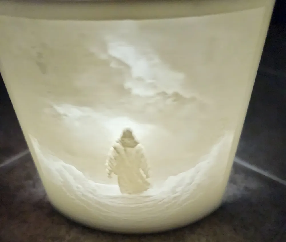 Jesus on Water Lithophane by Praus8577 - MakerWorld