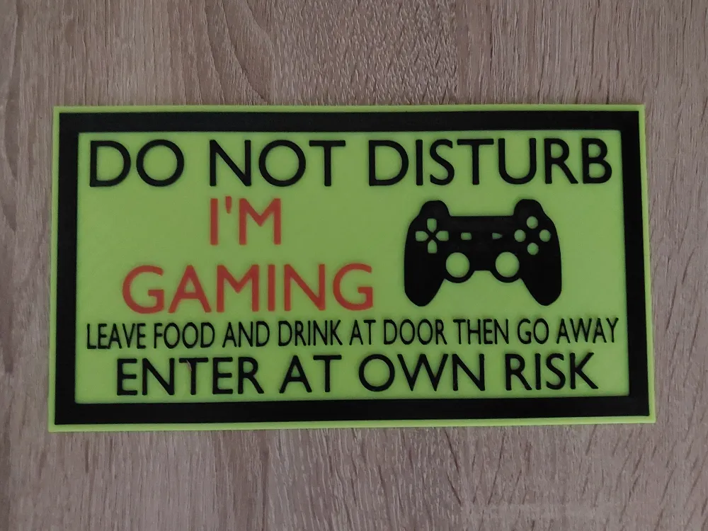 DO NOT DISTURB Sign / DO NOT DISTURB Schild by Becks86 - MakerWorld