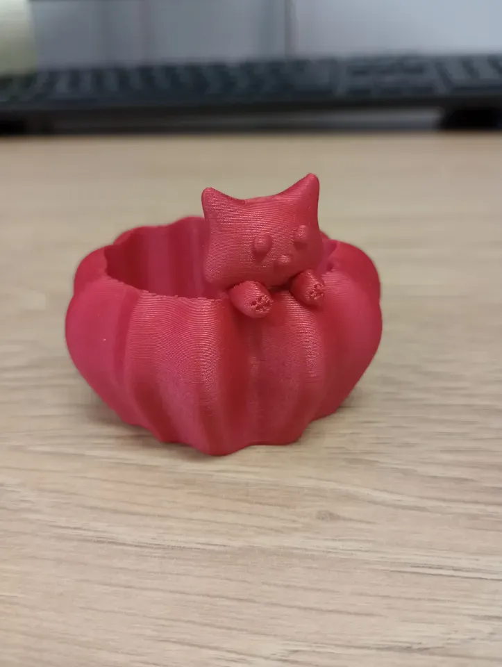 Cat bowl pumpkin FIXED by tdulny - MakerWorld