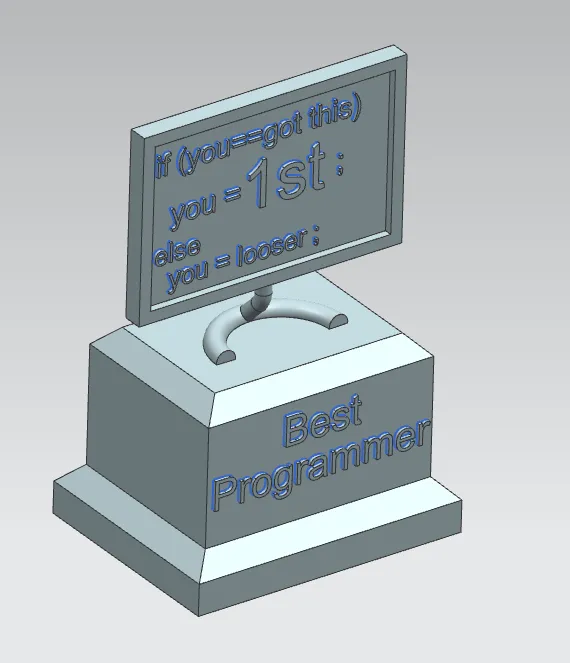 best programmer award and trophy by avivmishal5 - MakerWorld
