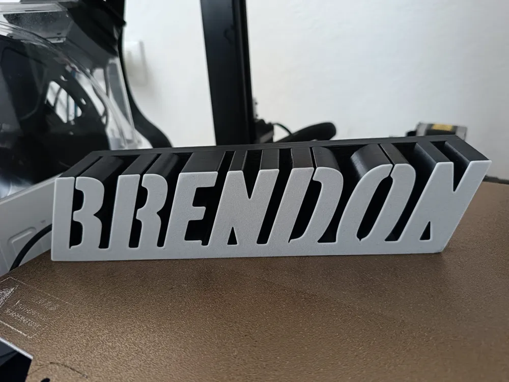 BRENDON NAME LED by afghano - MakerWorld