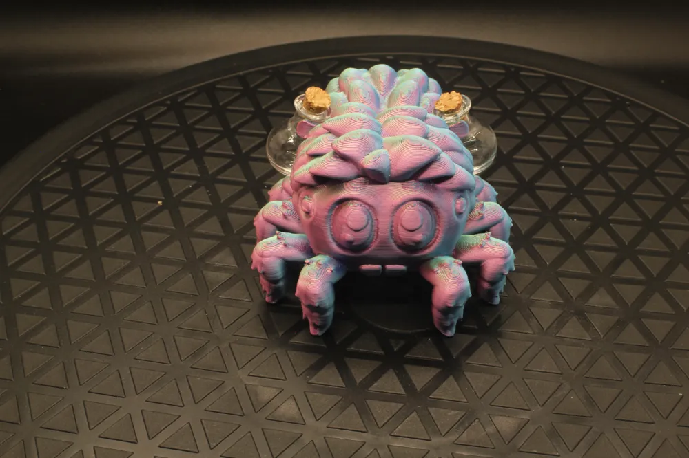 Chibi Jumping spider vial holder by protopixellabs - MakerWorld