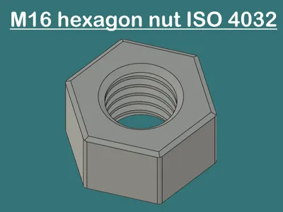 M10 nut ISO 4032 (Print Optimized) by Chipotle - MakerWorld