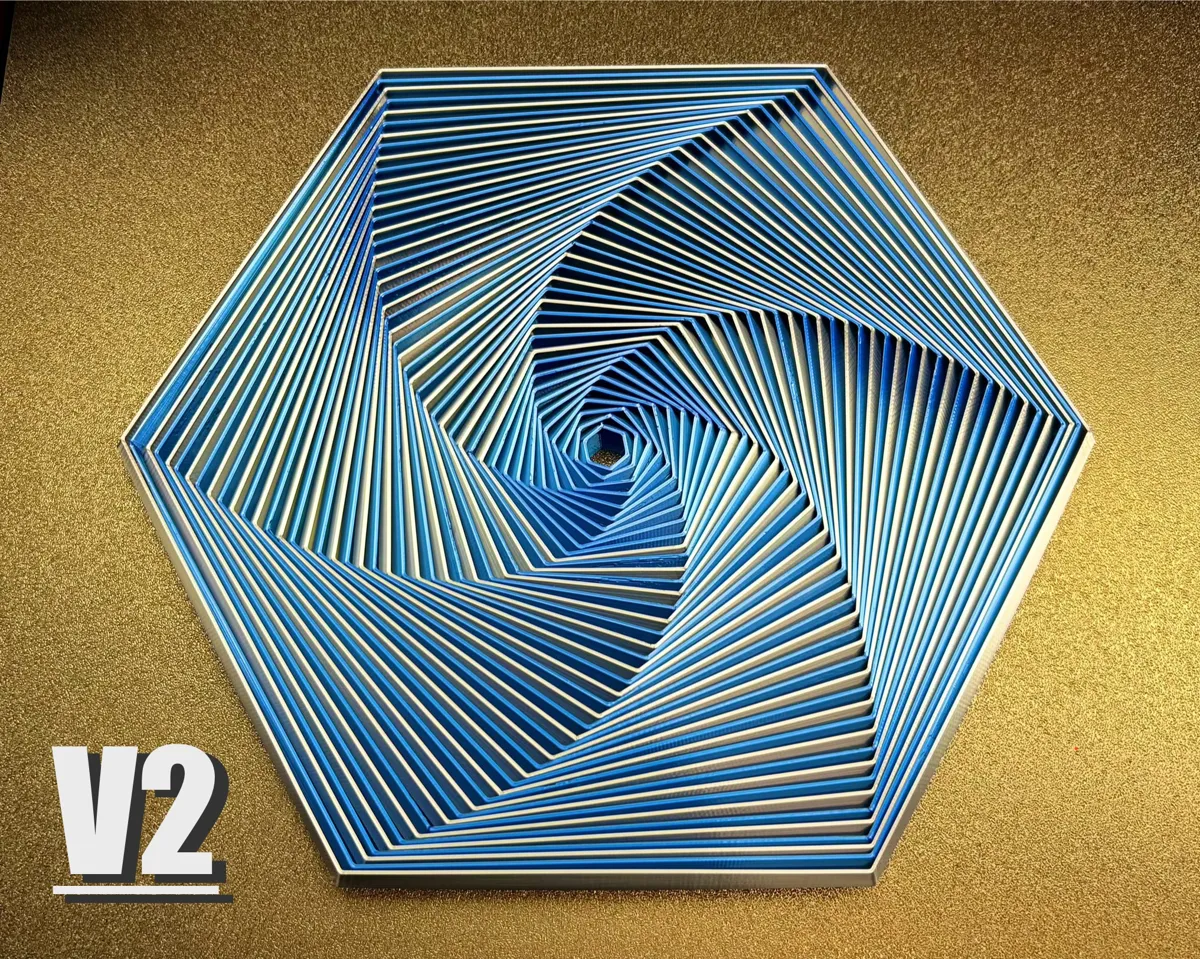 Hexagon Superfidget V2 - 45 Segment PIP Design Remixed by LinkDesigns ...