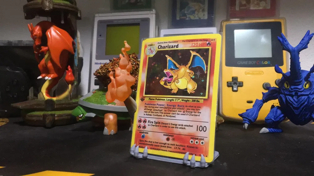 Pokémon Charizard Card Stand with electric generator from game by user ...