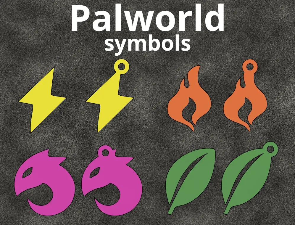 Palworld Symbols collections - 1 by Ts3D - MakerWorld