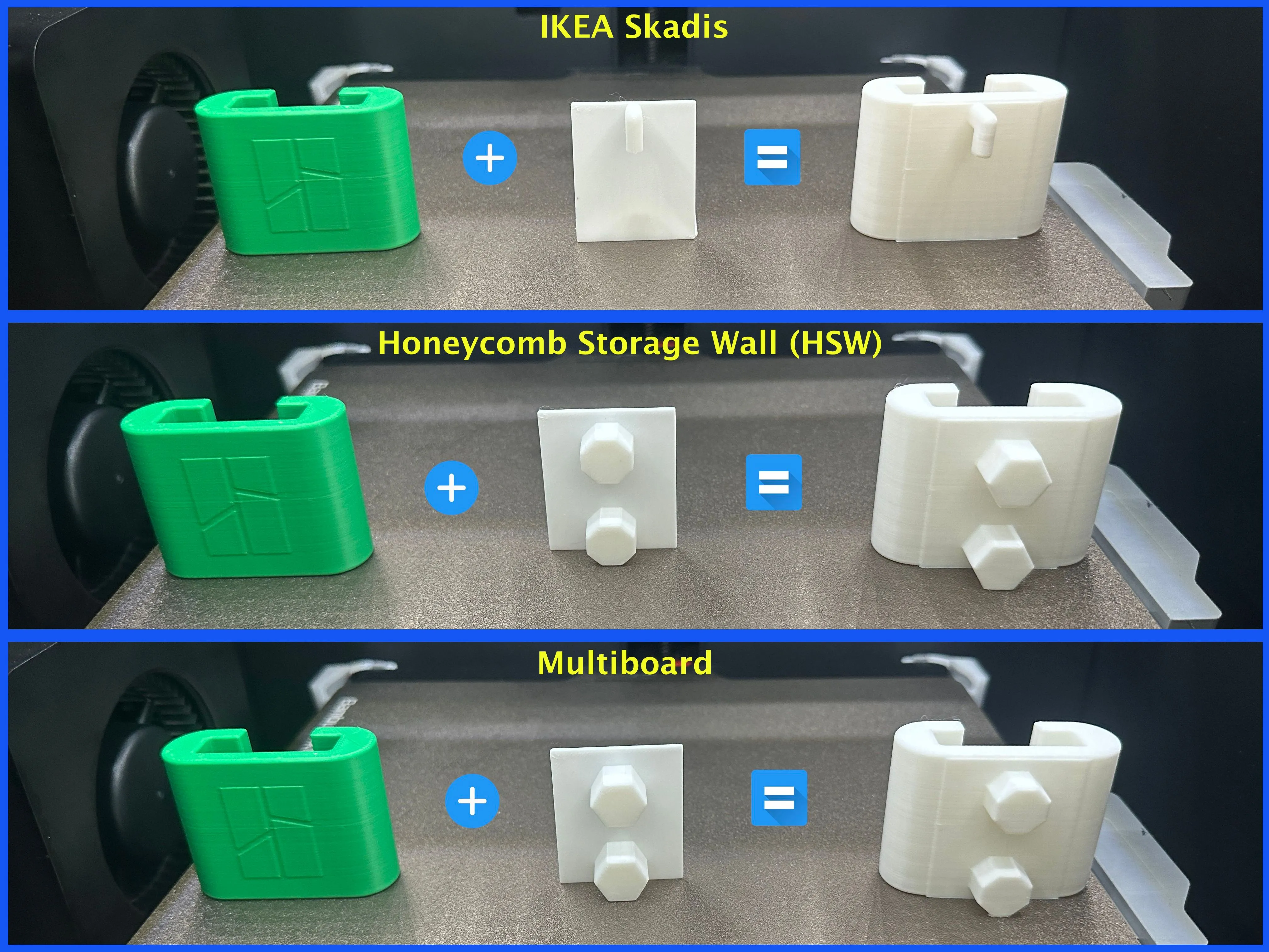 Easy to Remove Inserts HSW Honeycomb Storage Wall Remixed by yanshay MakerWorld: Download Free ...