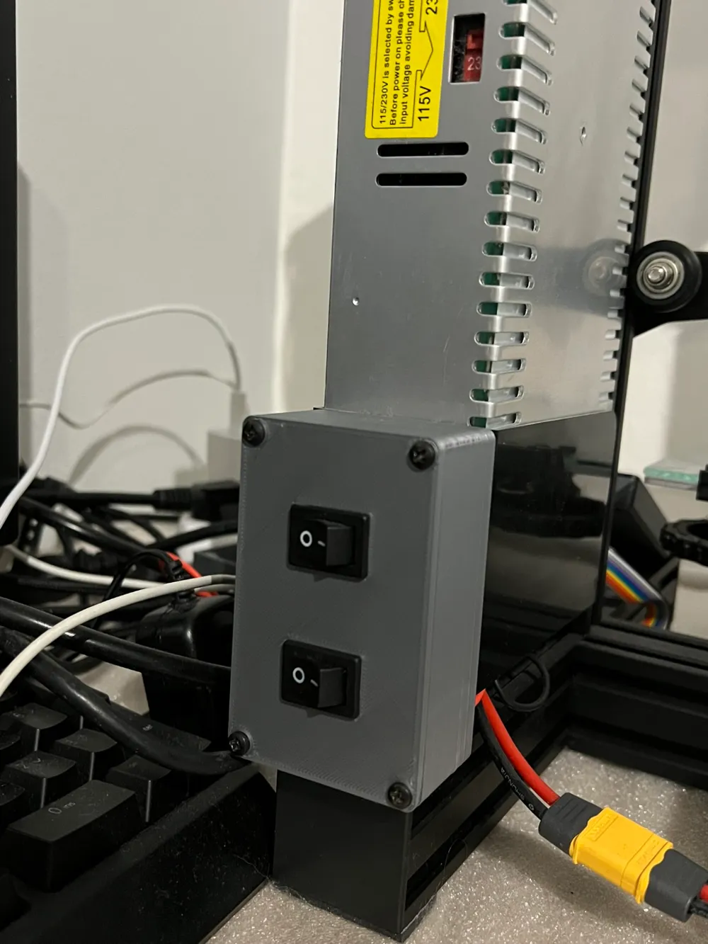 Ender 3 - Switch Case / Box - mounting for power supply with rocker ...