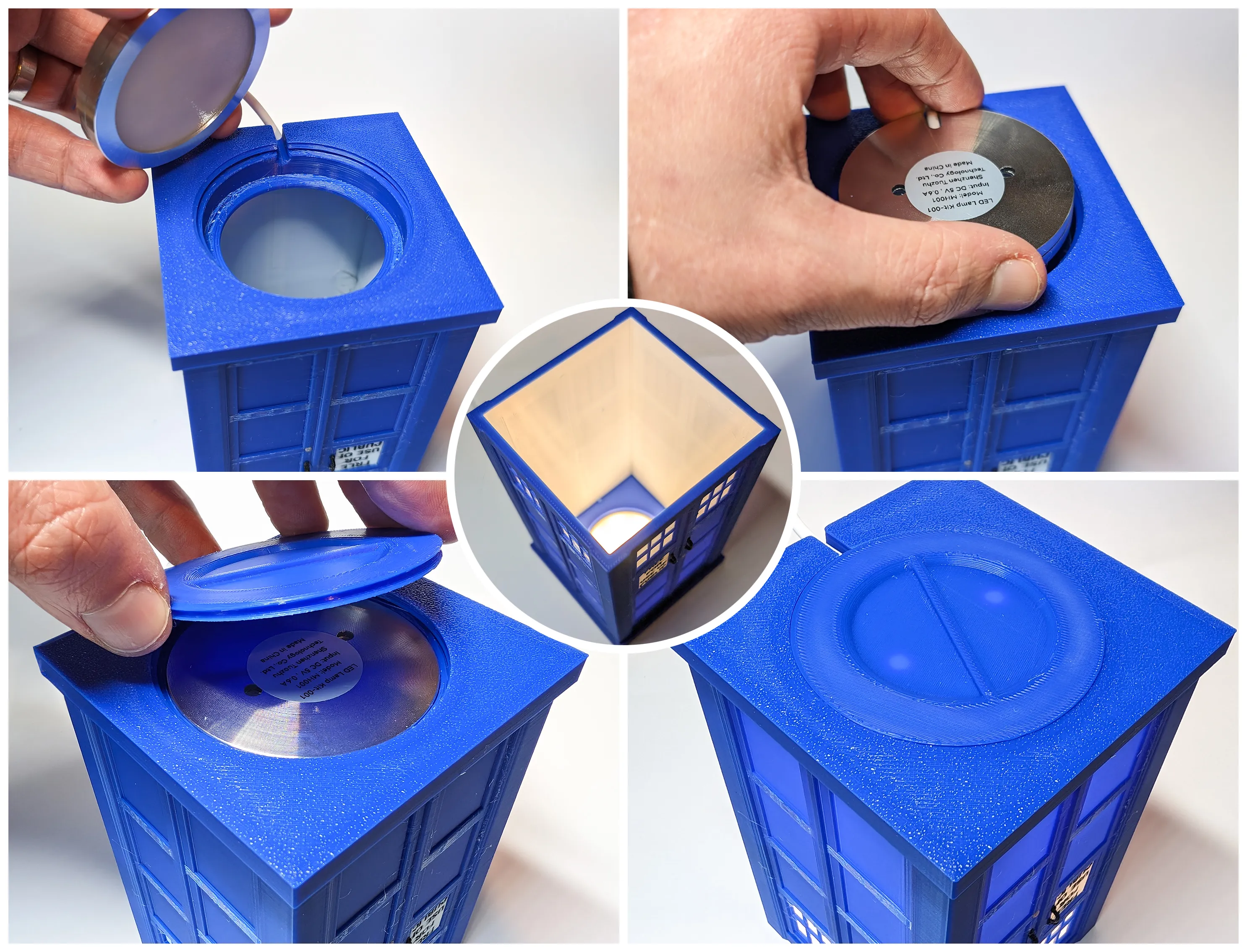 Tardis LED Lamp (Multi-Colour Print) - Free 3D Print Model - MakerWorld