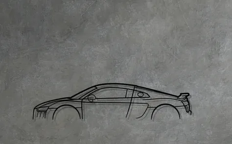 silhouette audi r8 by David_v - MakerWorld