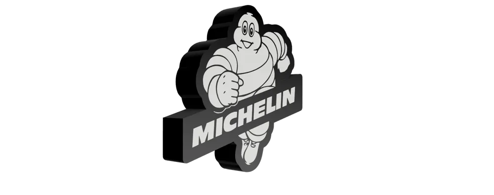 Michelin Männchen Led Lightbox by KlausKolbe007 - MakerWorld