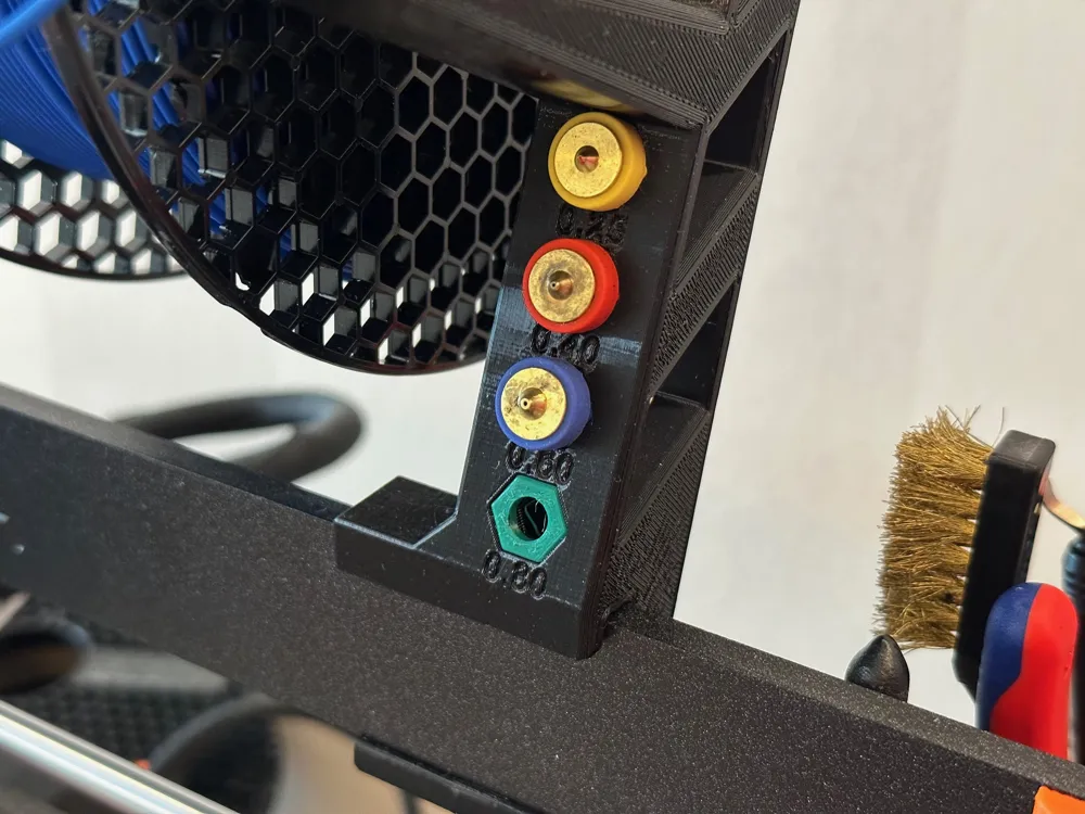 2kg spool holder with filament guide and nozzle holder Remixed by ...